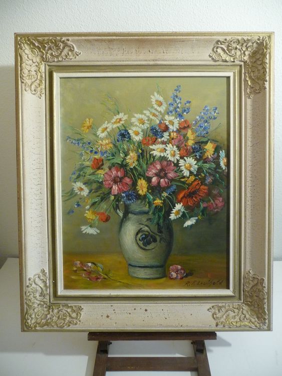 SIGNIERT R. F. LEUTHOLD - FARBENFROHES STILLLEBEN (Gebraucht) in Aesch BL für CHF 199 – nur ...