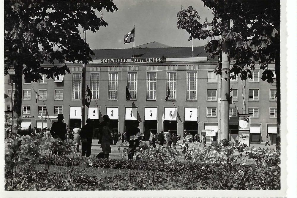 Schweizer Mustermesse Basel, Offizielle Postkarte, Eingang | Kaufen auf ...