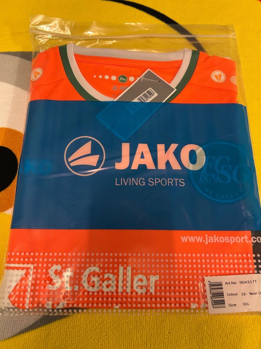 FCSG Torwart-Trikot – Orange – Grösse XXL (Neu und originalverpackt) in ...
