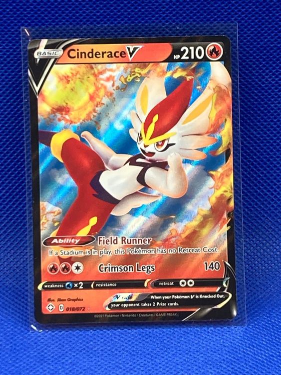 Pokemon Shining Fates / Cinderace V 018 / 072 EN | Kaufen auf Ricardo