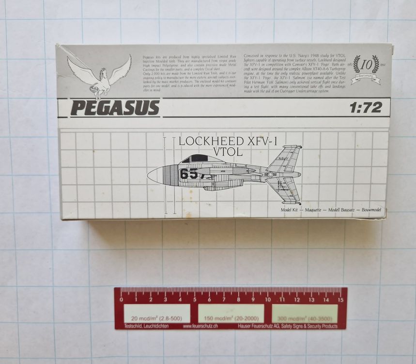 Pegasus Lockheed XFV-1 Salmon VTOL 1:72 neu (Neu und originalverpackt ...