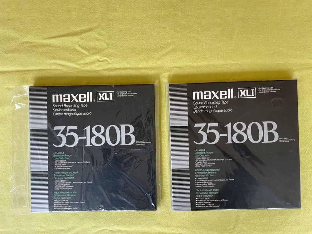 2 x MAXELL XLi 35-180B NOS Rarität! für Revox & Studer | Kaufen auf Ricardo