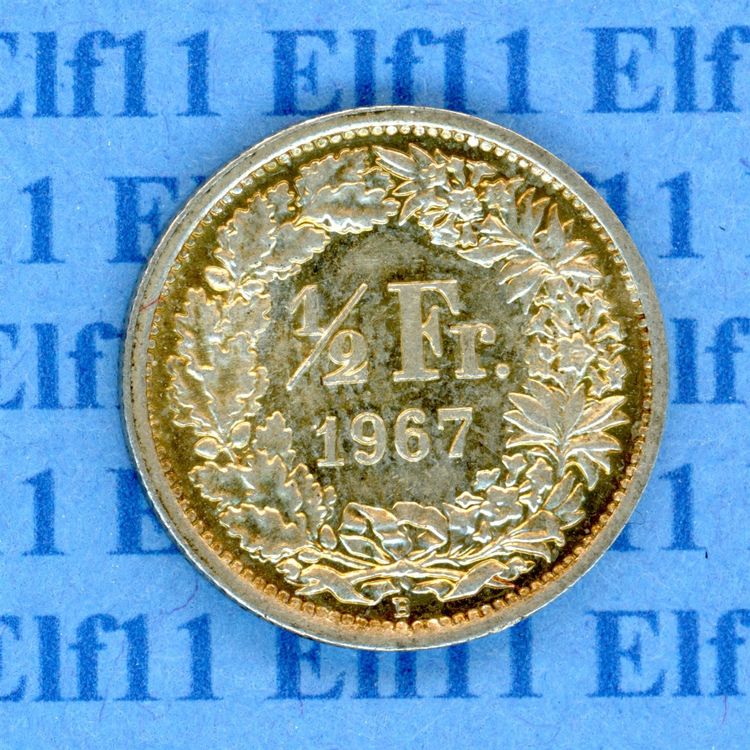 CHF___0.50 1967 -unz 50 Rappen (Gebraucht) in Widnau für CHF 3 – mit Lieferung auf Ricardo kaufen