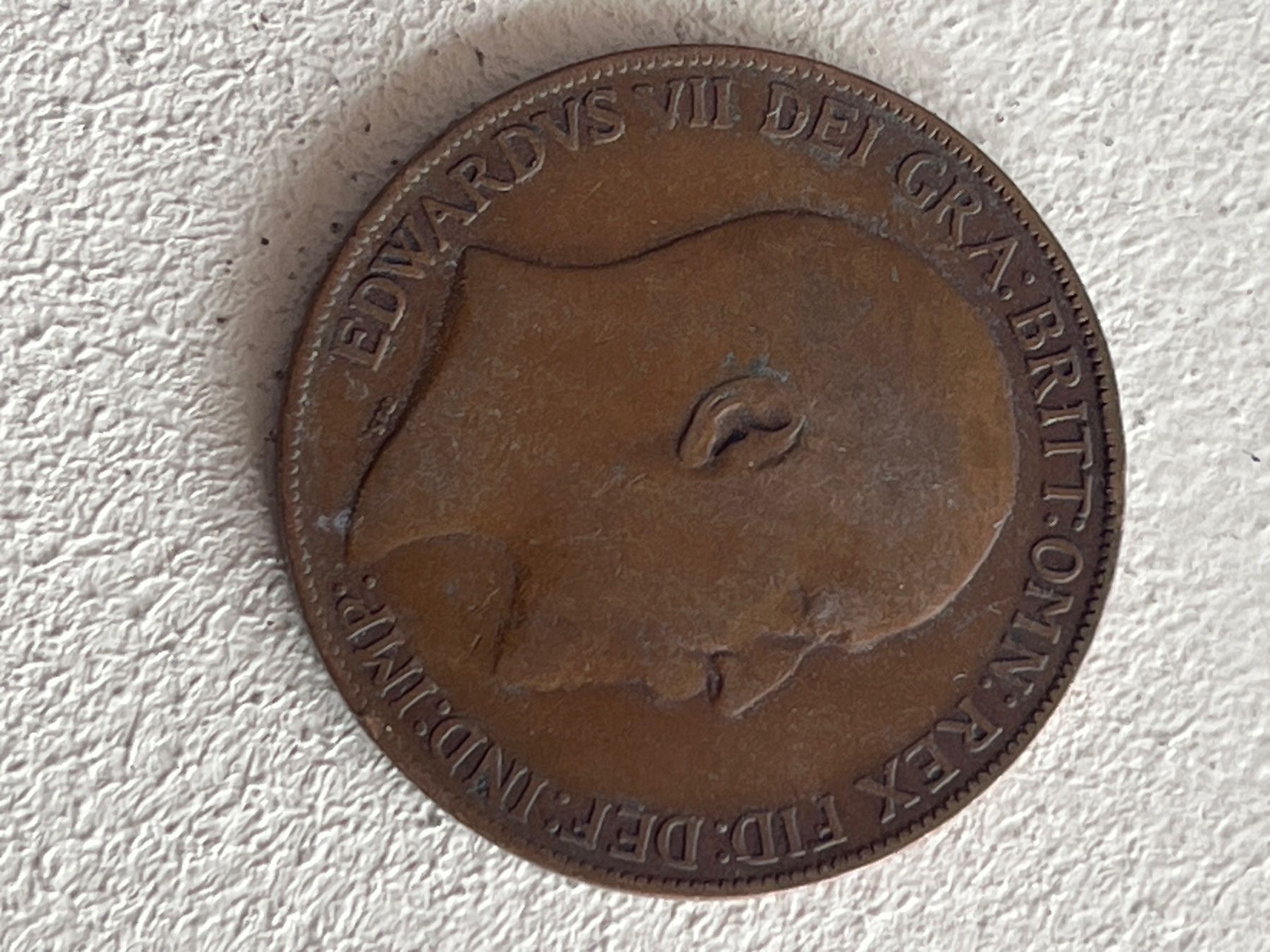 Antike One Penny Münze von 1908 (Gebraucht) in Chiasso für CHF 5 – mit ...