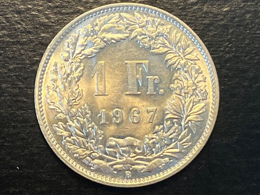 1Fr. 1967 Silber Stgl. (Neu und originalverpackt) in Kloten für CHF 3.5 – mit Lieferung auf ...