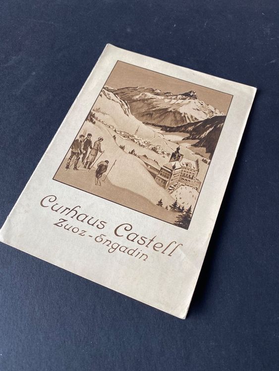 Original Prospekt Hotel Curhaus Castell Zuoz 1920er-Jahre | Kaufen auf ...