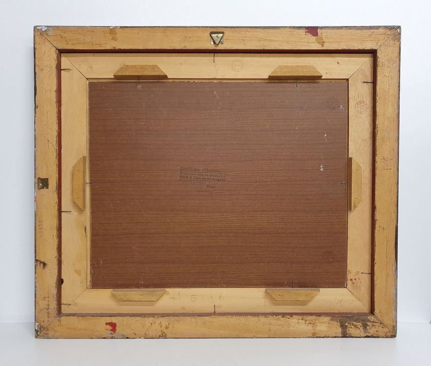 Marktszene mit Personen, italienisch – unleserlich signiert | Kaufen auf Ricardo