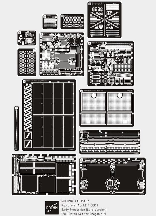 Rochm Model AF35A02 TIGER I Mid Production Full Detail Set (Neu und originalverpackt) in Pully ...