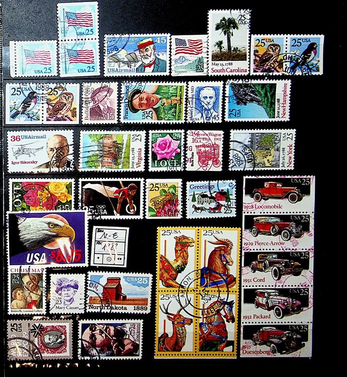 USA TIMBRES OBLITÉRÉS 1988-1989 /N449 | Kaufen auf Ricardo