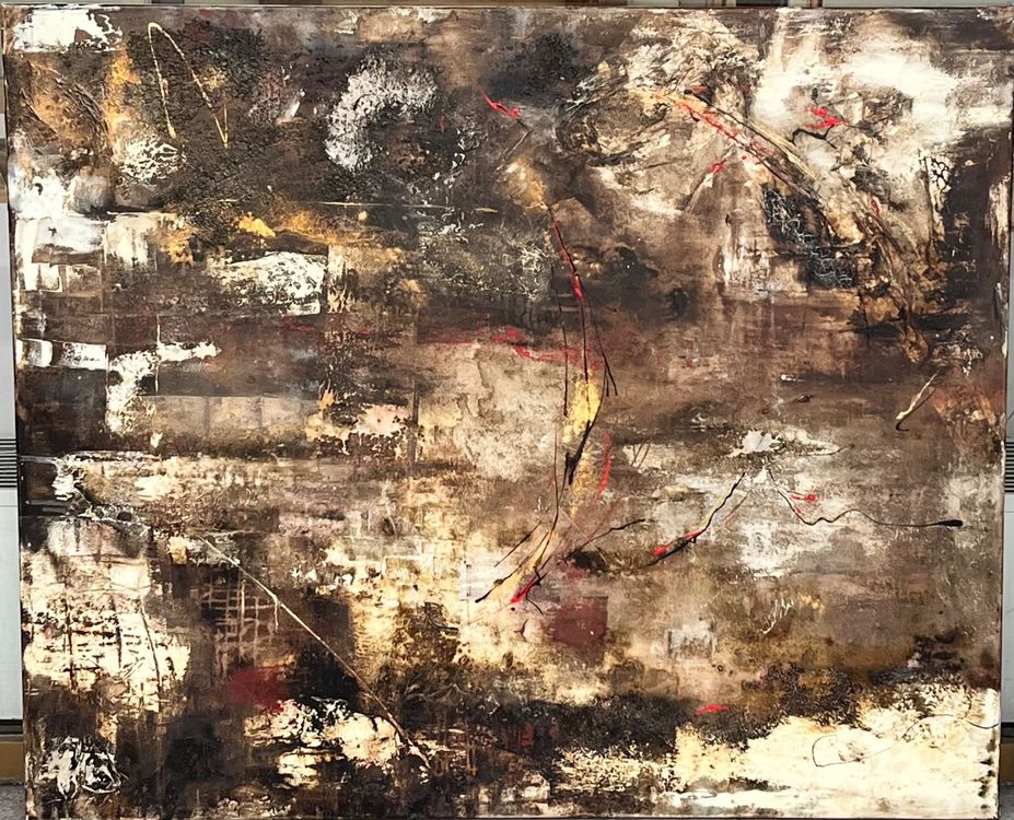 Grosse Intressante Mischtechnik auf Leinwand (Gebraucht) in Root für CHF 24 – nur Abholung auf ...