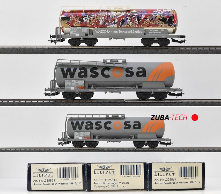 Liliput 3x Kesselwagen Wascosa SBB H0 GS mit OVP (Gebraucht) in St. Gallen für CHF 71 – mit ...