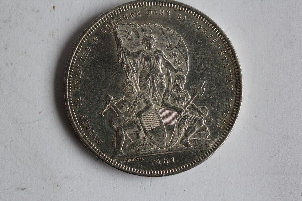 5 Francs Tir fédéral Fribourg 1881 (Gebraucht) in Vandoeuvres für CHF 89 – mit Lieferung auf ...