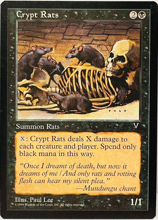 MTG - Crypt Rats (Gebraucht) in Reinach BL für CHF 0.5 – mit Lieferung ...