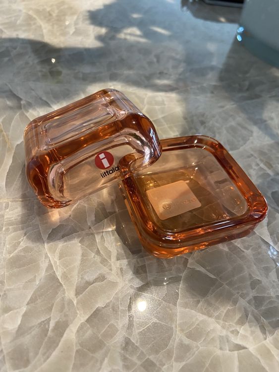 New Set of 2 Iittala Vitriini box, 60x60mm (Neu und originalverpackt ...
