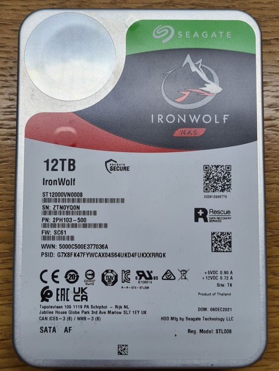 Seagate IronWolf NAS 12TB (Gebraucht) in Brunnen für CHF 151 – mit ...