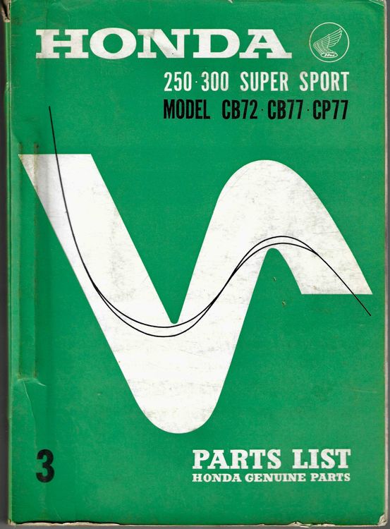 Parts List HONDA CB 72.250/77/CP77- (1969) | Kaufen auf Ricardo