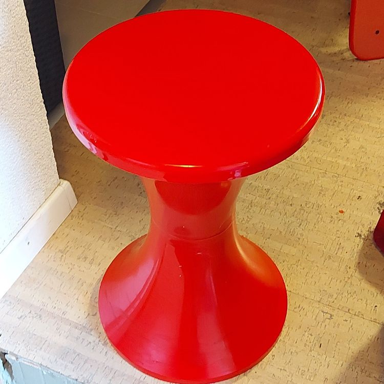 Vintage Hocker Tam Tam 60er/70er Spage Age -Massonnet France (Gebraucht ...