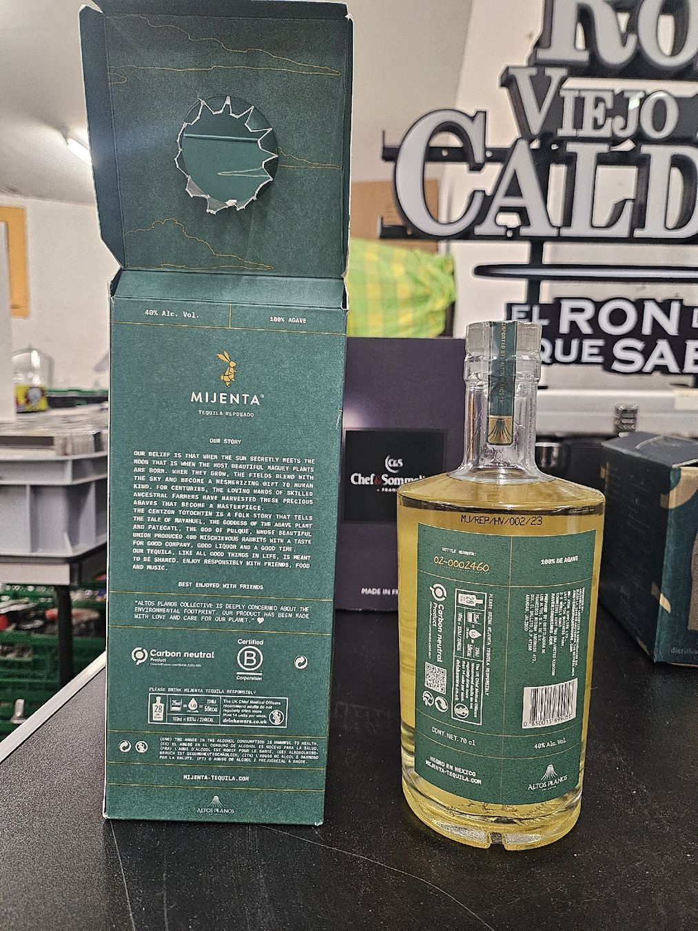 Mijenta Tequila Reposado, 70cl, ungeöffnet, Top Zustand! (Neu und ...