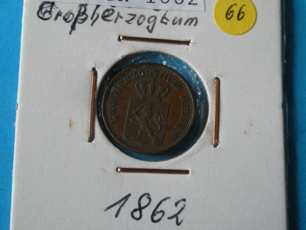 Hessen 1862, 1 Pfennig (Gebraucht) in Hinterforst für CHF 7 – mit Lieferung auf Ricardo kaufen