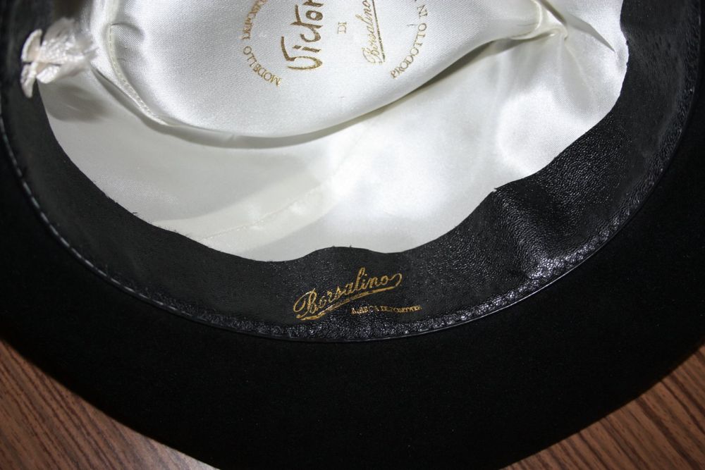 Hut aussen braun, Rand innen schwarz BORSALINO ITALIEN | Kaufen auf Ricardo