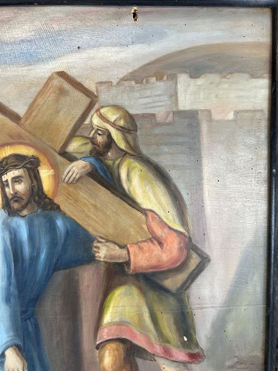 Alte Grosse Heiliger Kreuzigung Gemälde (Gebraucht) in Neuhausen am Rheinfall für CHF 10 – nur ...