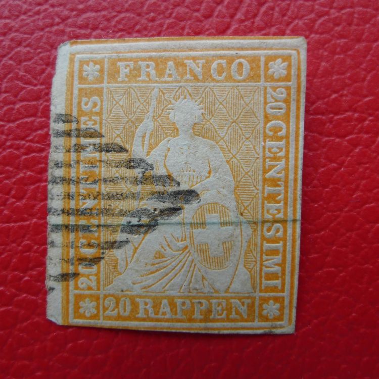 Strubel: 25B (25B1), Topstück +Bogenrand +Relief, Kat 280.-+ (Gebraucht) in Sursee für CHF 40 ...