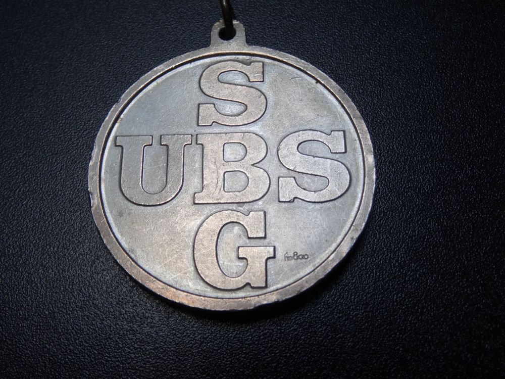 Medaille mit Basilisk UBS/SBG fm800 (Gebraucht) in Lupfig für CHF 30 ...