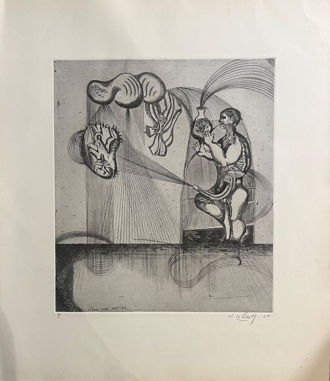 Alex Sadkowsky (1934) Grosse Radierung Handsigniert (Gebraucht) in ...