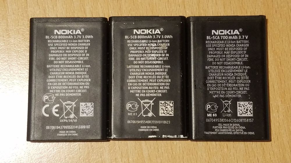 Nokia Retro Handy Akku BL-5CB und BL-5CA (Gebraucht) in Brittnau für ...