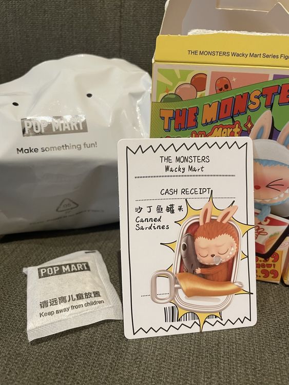 Labubu The Monsters Wacky Mart Sandwich und Canned Sardines (Neu und ...