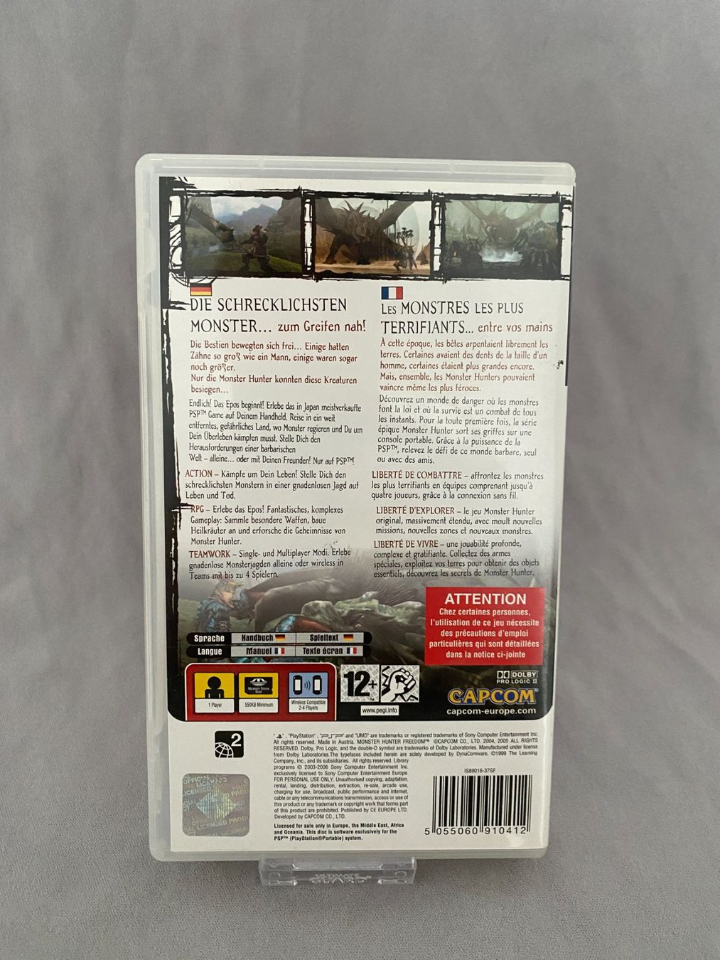 Monster Hunter Freedom / Playstation Portable (PSP) / Capcom (Gebraucht ...