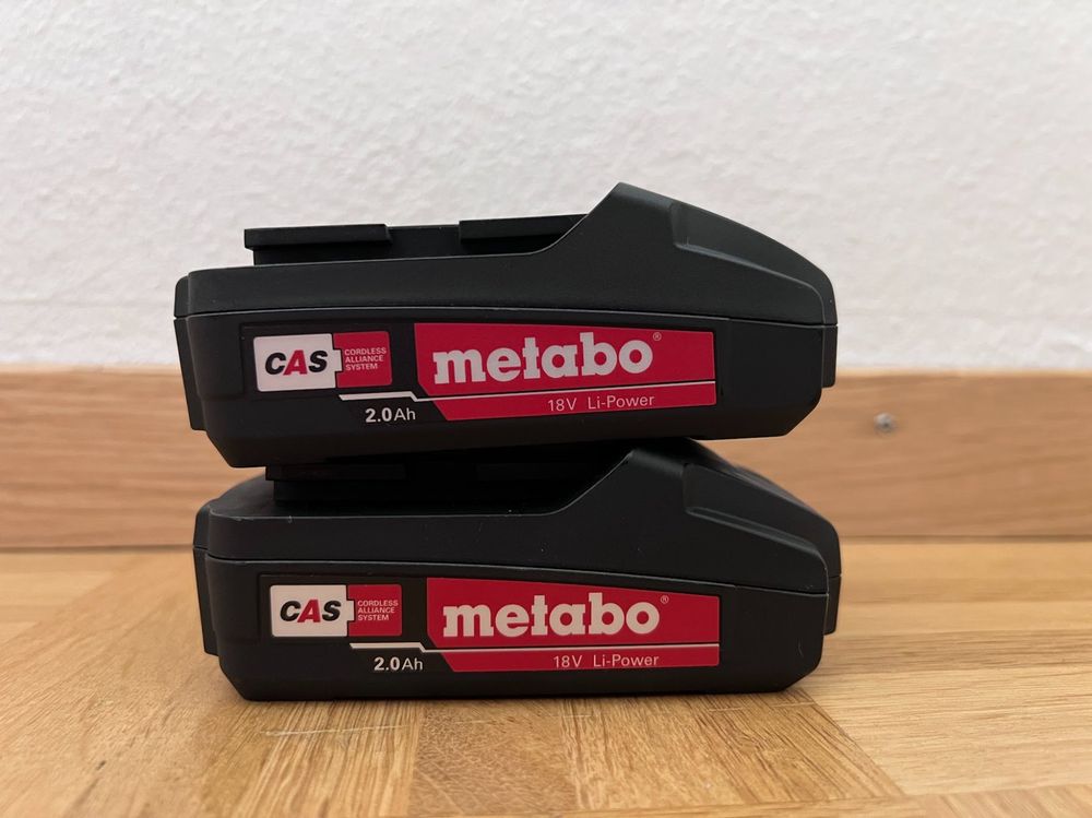 2 Stk. METABO Akku 18 V 2 Ah CAS System (Neu (gemäss Beschreibung)) in ...