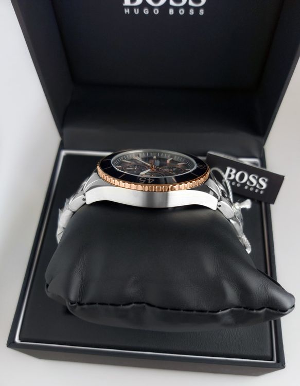 Neu HUGO BOSS Herren Uhr Ocean Edition mit Drehlünette 10ATM (Neu und ...