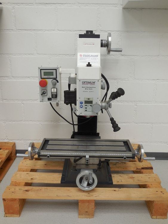 Bohr- Fräsmaschine OPTIMUM BF20 Vario inkl. Maschinensockel (Gebraucht ...