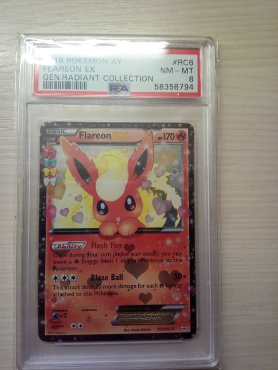Pokemon Flareon Generations Radiant Collection PSA8! | Kaufen auf Ricardo