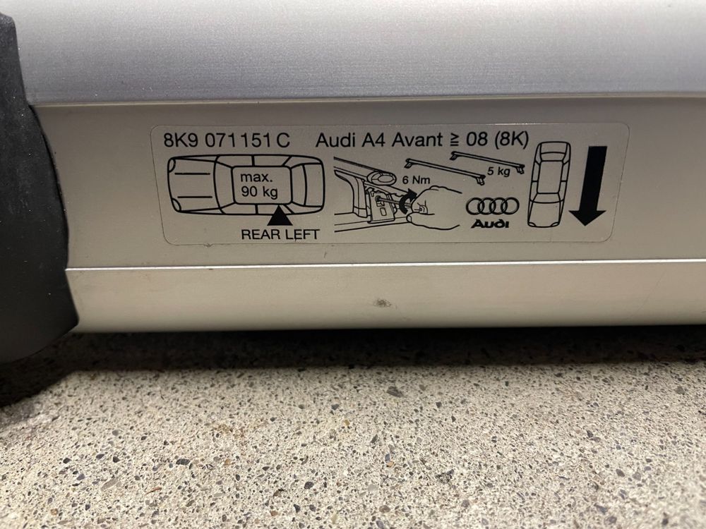 Dachträger inkl. Skiträger audi A4 8K9 071 151C Original (Gebraucht) in ...