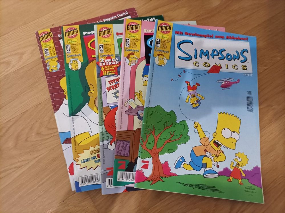 Simpsons Comics Nr. 60-64 (Gebraucht) in Ennetbaden für CHF 5.5 – mit Lieferung auf Ricardo kaufen