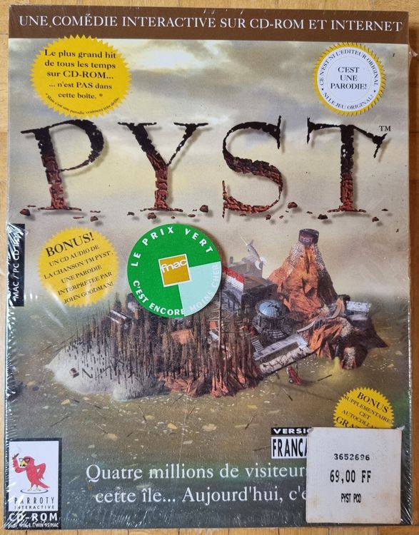 PC : Pyst (Une parodie de Myst) (Neu und originalverpackt) in Froideville für CHF 49.9 – mit ...