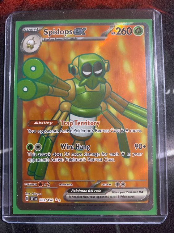 Pokémonkarte Spidops / Spinsidias ex (full art) - SVI (Neu (gemäss ...