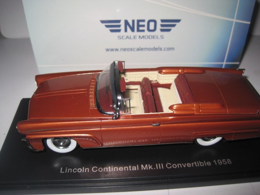 LINCOLN CONTINENTAL MK III 1958 BRAUN 1:43 NEO | Kaufen auf Ricardo