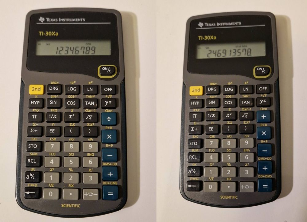 Vintage TI-30Xa SOLAR Taschenrechner von 1997 Abh./Versand (Gebraucht ...