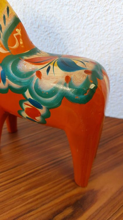 Vintage Dalahäst Dala Pferde Hahn Folk Art Schweden (Gebraucht) in ...