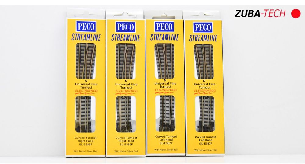 4x Peco Weichen SL-E386F&SL-E386 Spur N mit OVP | Kaufen auf Ricardo