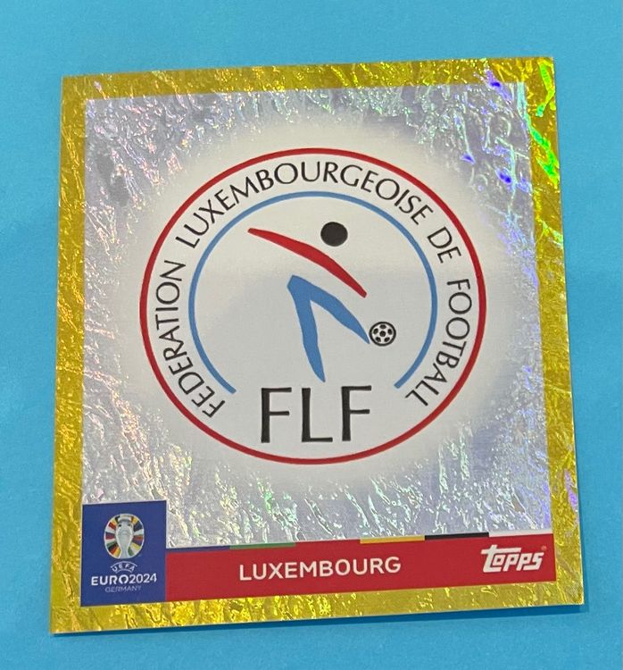Topps Euro 2024 Sticker LUX 1 - Wappen LUXEMBURG in GOLD | Kaufen auf ...