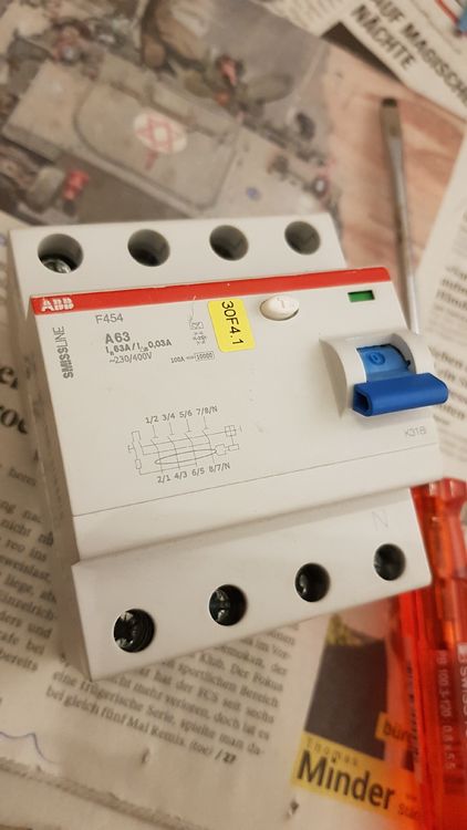 ABB RCD FI 30mA 63 A | Kaufen auf Ricardo