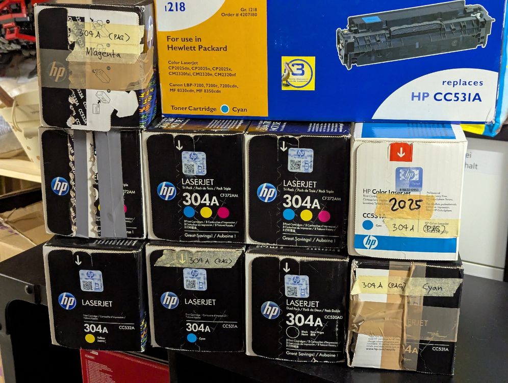 HP 304A Toner - Cyan Magenta Yellow Black - Set - Original | Kaufen auf ...