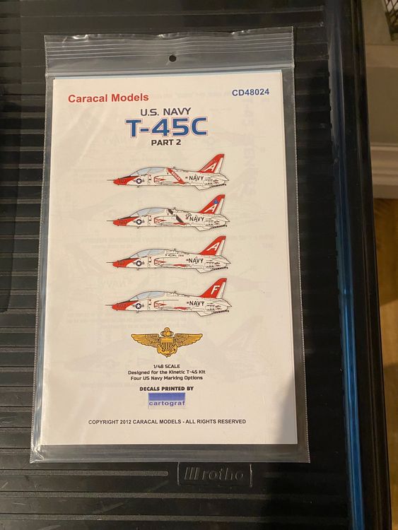 1/48 US NAVY T-45C PART 2 DECALS (Usato) a MÜHLEDORF/SO per CHF 4.5 ...