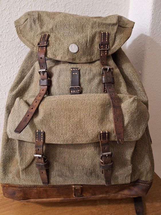 alter Militär-Rucksack 1953, schweizer Armee Rucksack (Gebraucht) in ...