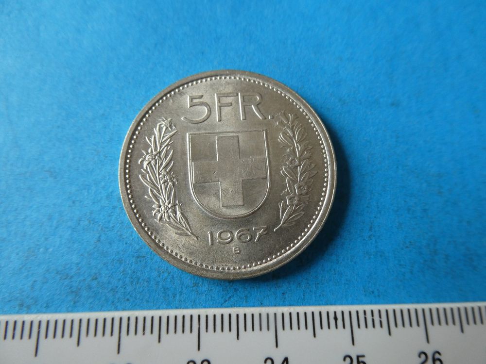 Schweiz 1967, 5 Franken - Silber | Kaufen auf Ricardo