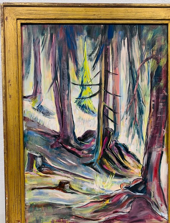 Sinischa Christen (1922-2007) Grosse Waldlandschaft Gemälde | Kaufen ...